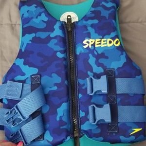 Speedo | Swim | Blue Camo Speedo Life Jacket | Poshmark
